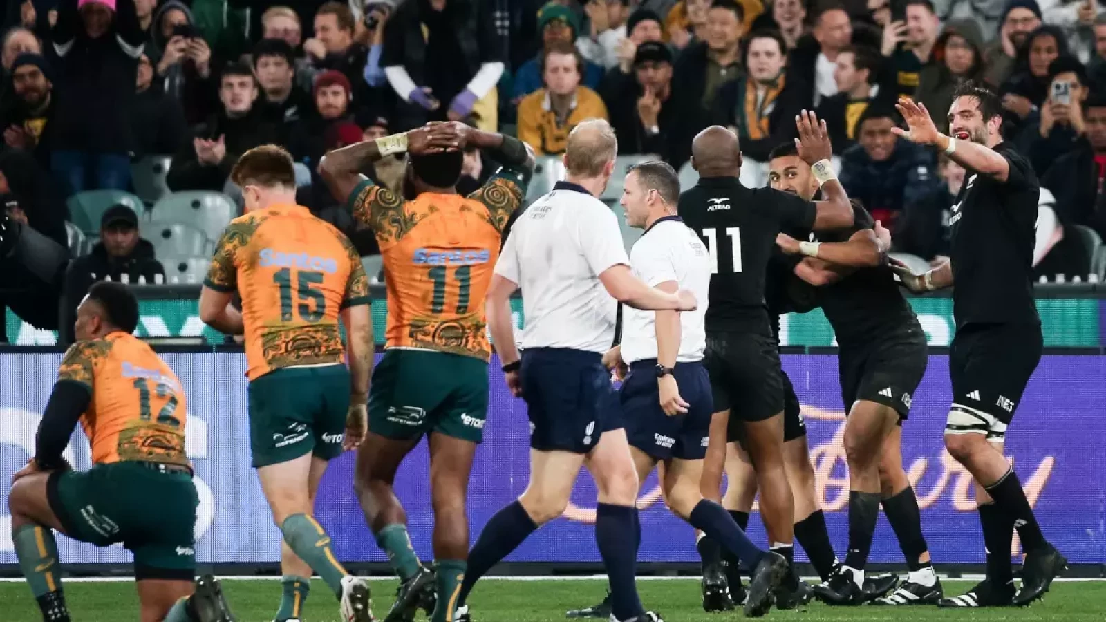 All Blacks mount late comeback to edge Wallabies in Dunedin thriller ...