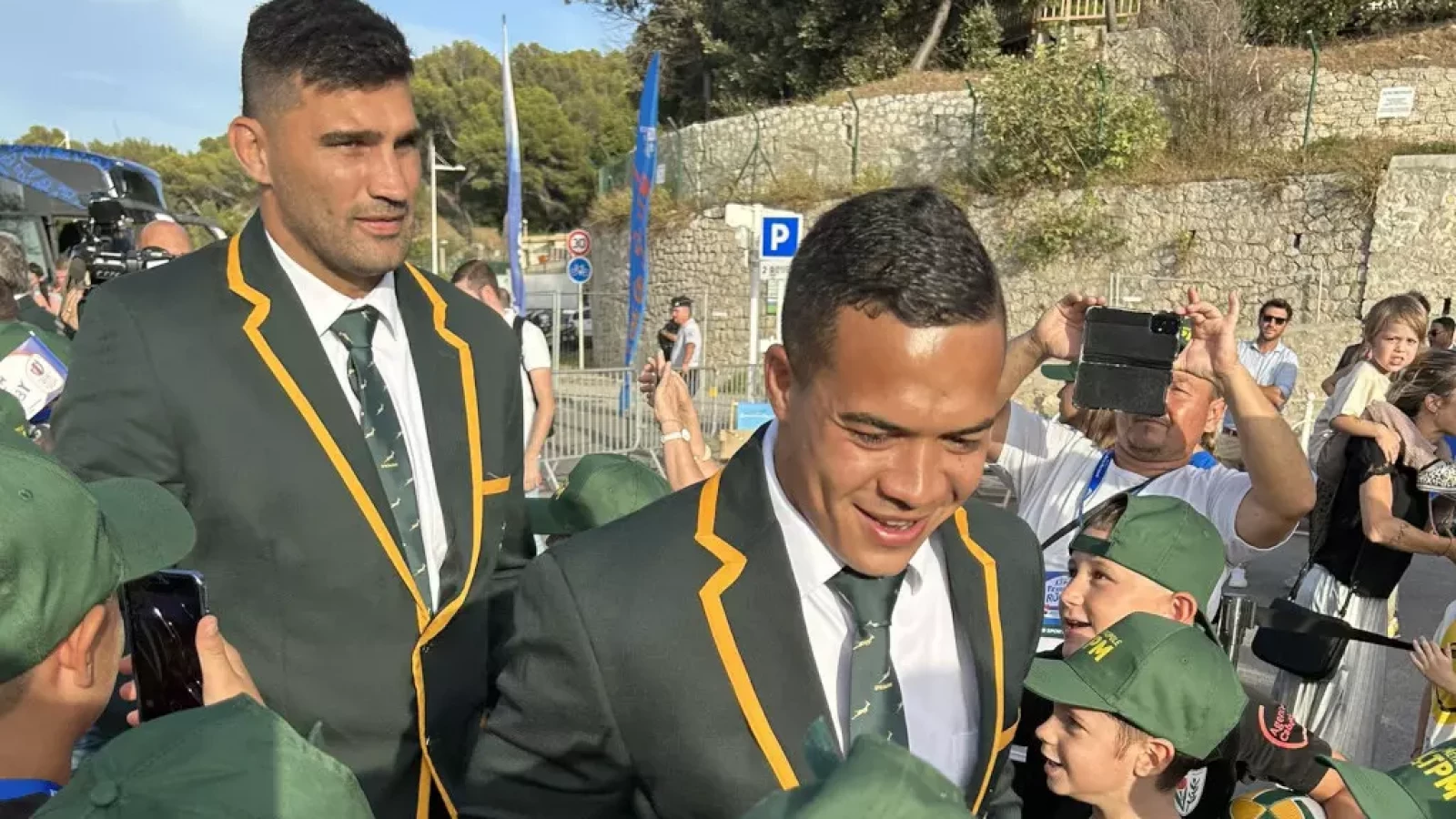 Springboks receive warm Rugby World Cup welcome in Toulon | rugby