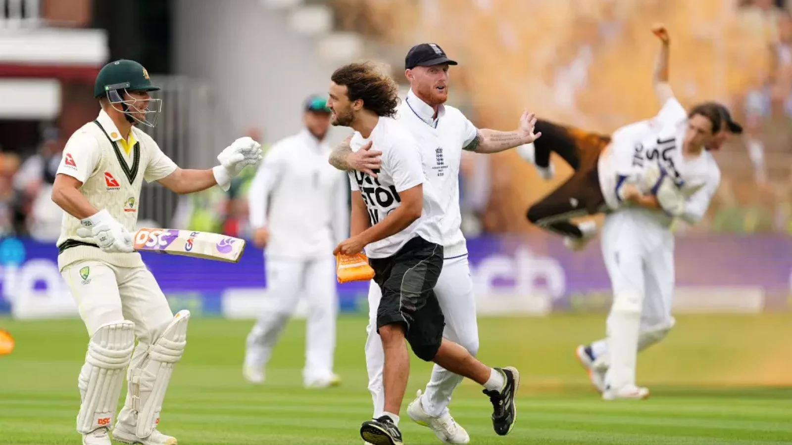 Just Stop Oil protesters interrupt second Ashes Test at Lord's | cricket
