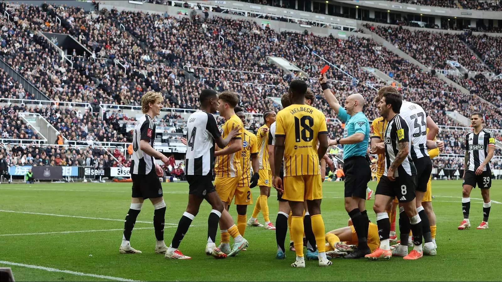 Anthony Gordon's red card chaos threatens Newcastle's cup dreams | soccer