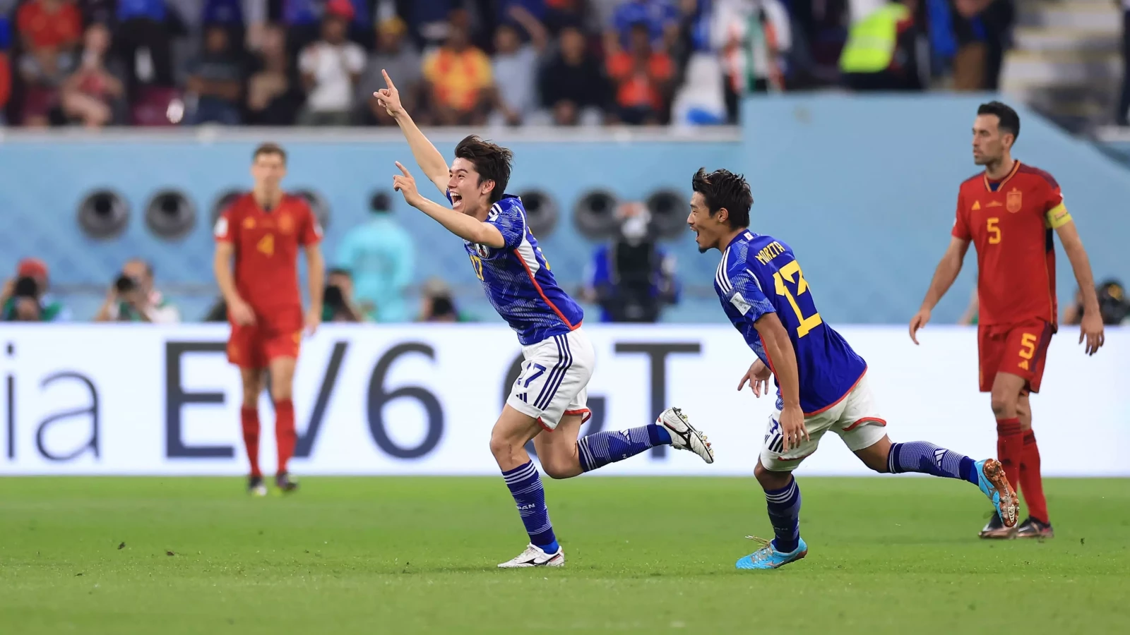 Japan come from behind to beat Spain and ensure World Cup progress ...