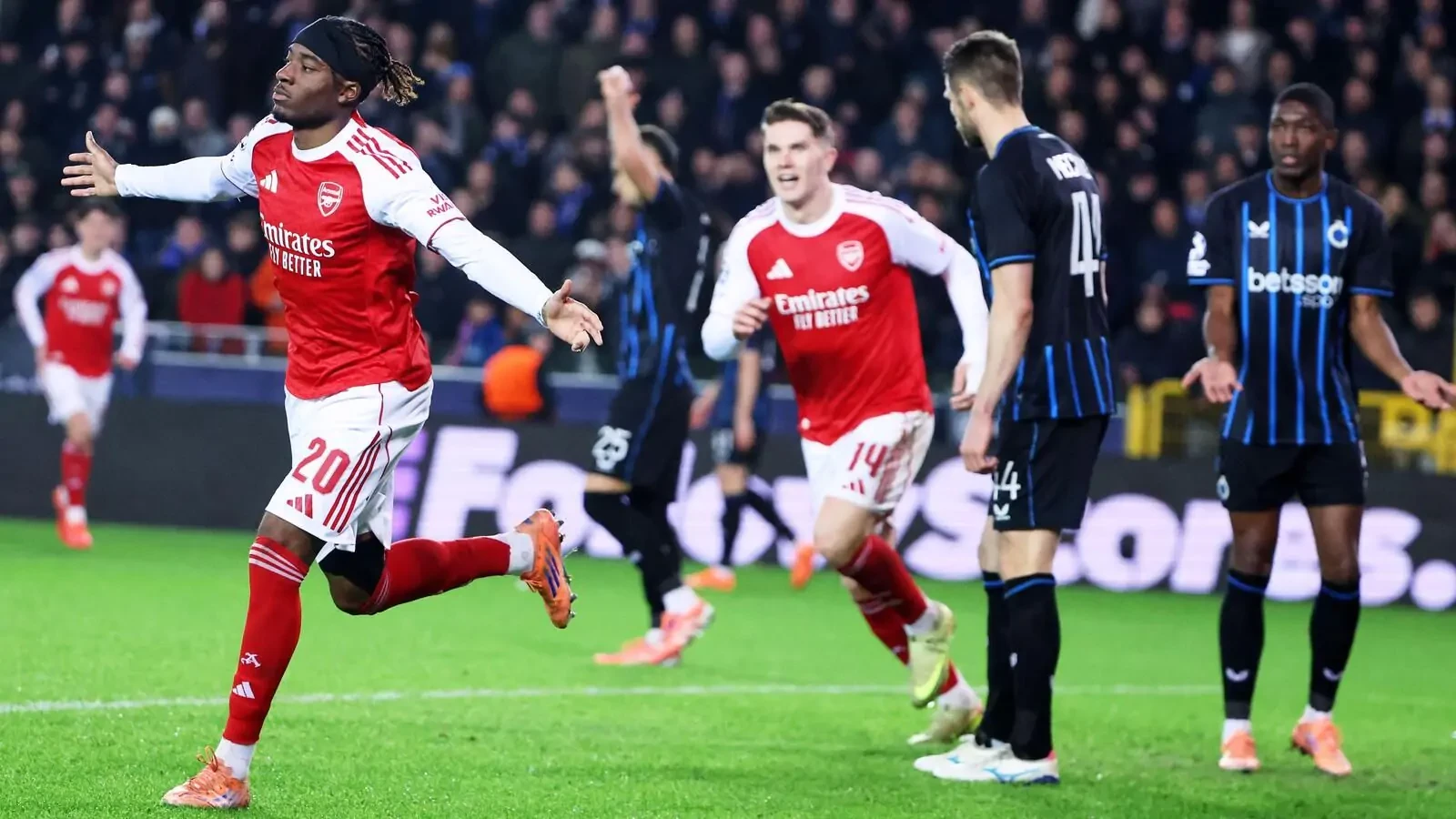 Noni Madueke ignites Arsenal's Champions League charge with decisive ...
