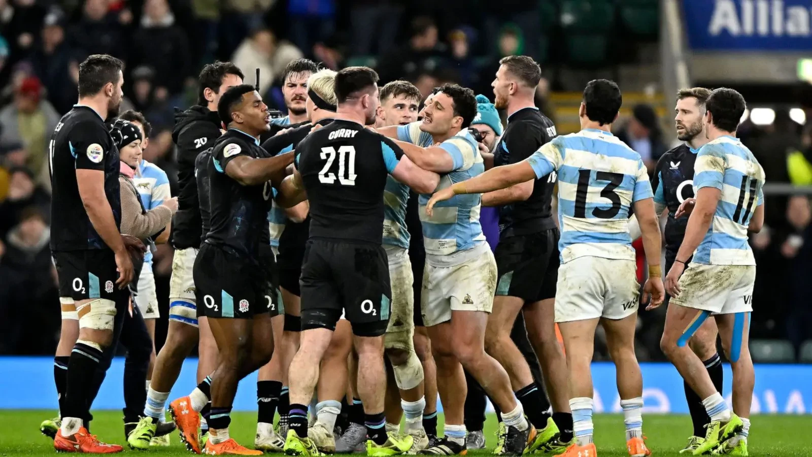 Pumas coach claims Tom Curry shoved him in tunnel following late hit ...