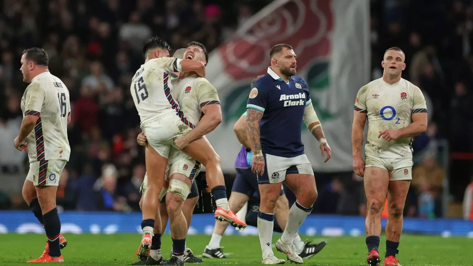 England survive Scottish onslaught as Finn Russell's missed kicks prove costly | rugby