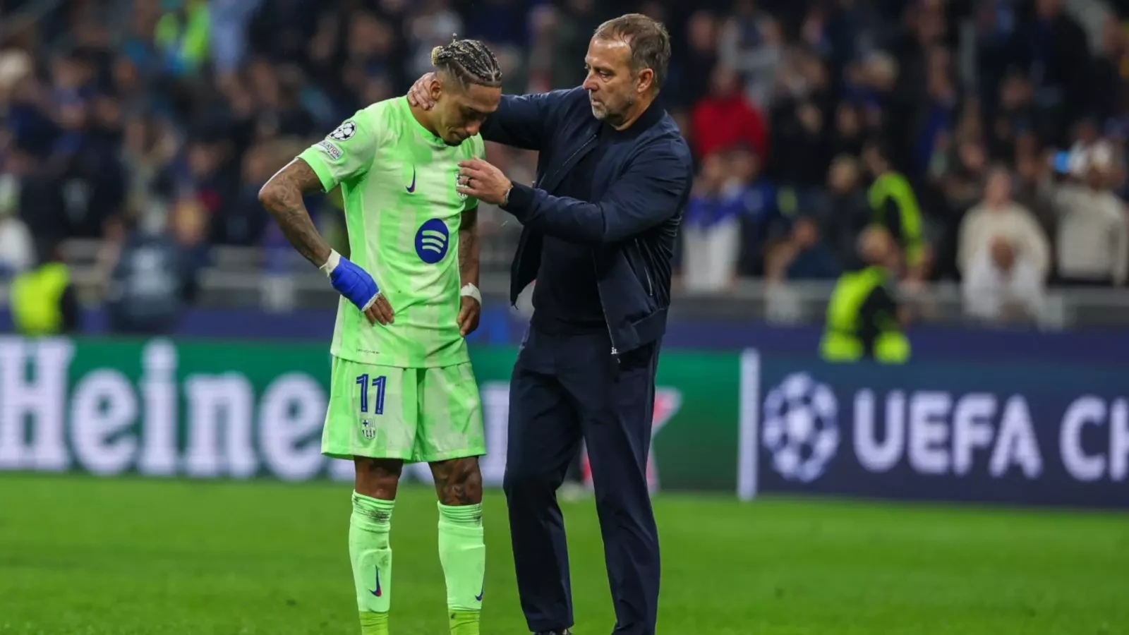 Hansi Flick proud of Barcelona players after heartbreaking Champions League exit | soccer