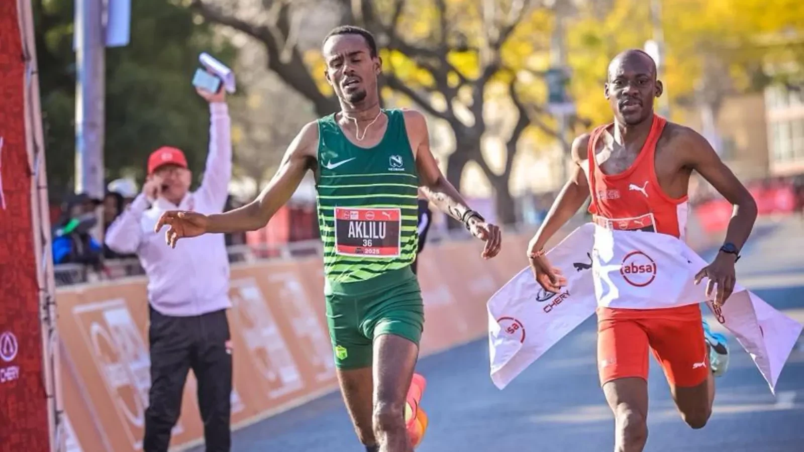 Kabelo Mulaudzi seals historic hat-trick at Absa Run Your City 10km | SABC