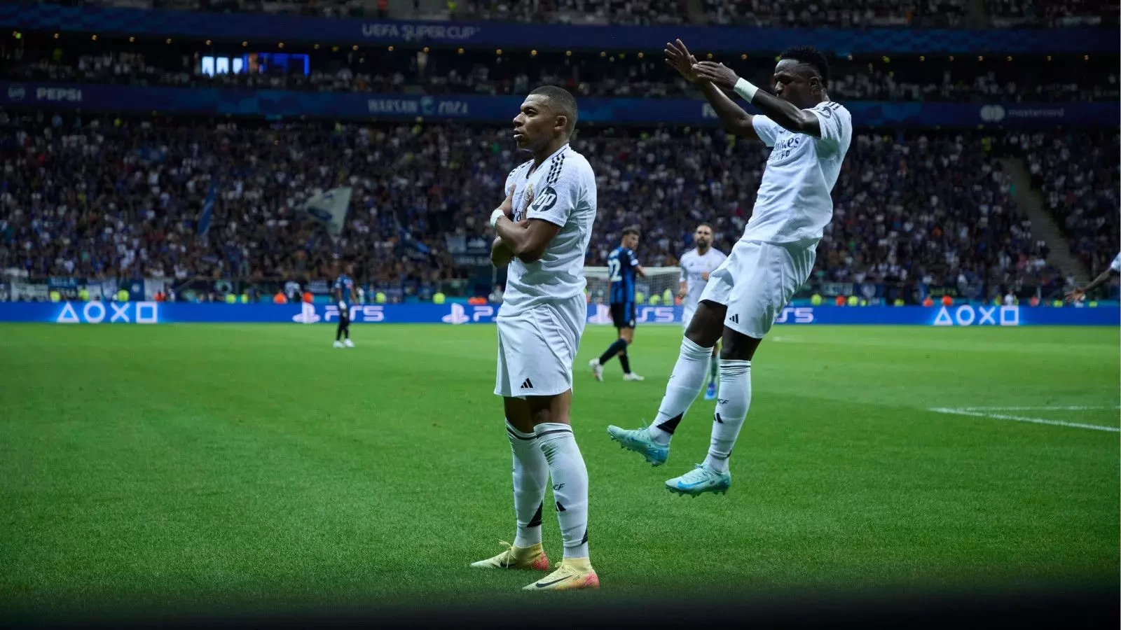 Kylian Mbappe nets on debut as Real Madrid beat Atalanta to win Super ...