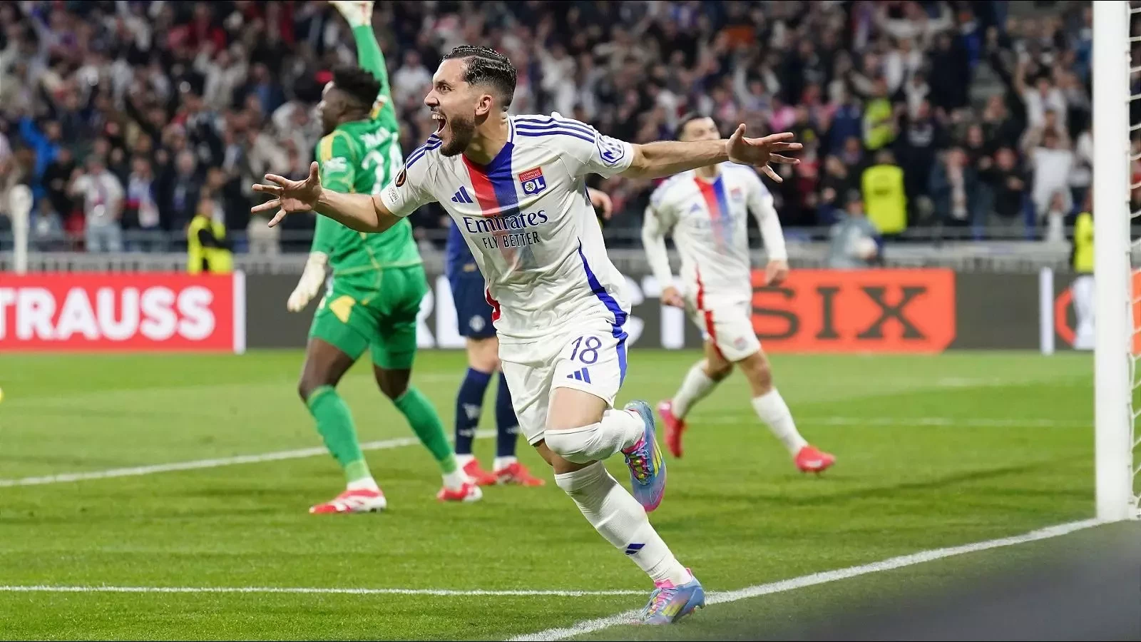 Rayan Cherki's last-gasp strike shocks Man Utd in Europa League draw ...