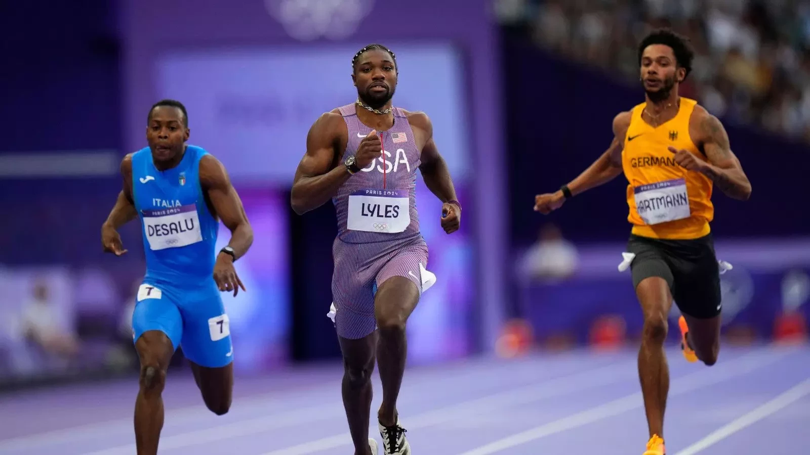 Noah Lyles keeps sprint double hopes alive by securing 200 metres final ...