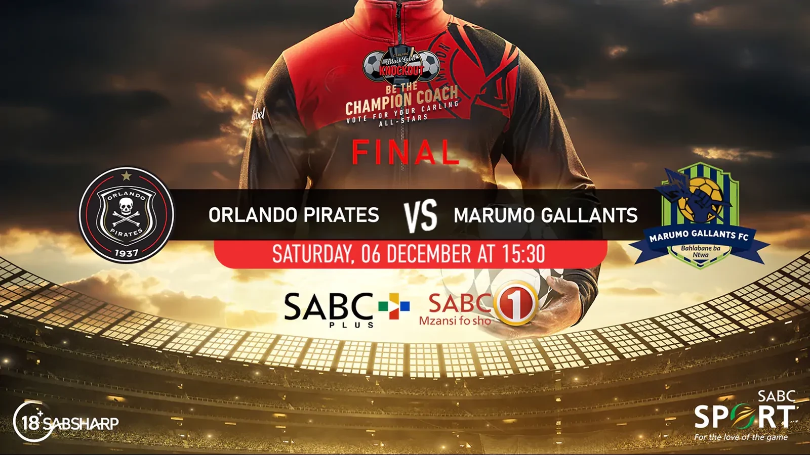 How can I watch Orlando Pirates battle Marumo Gallants in the Carling ...